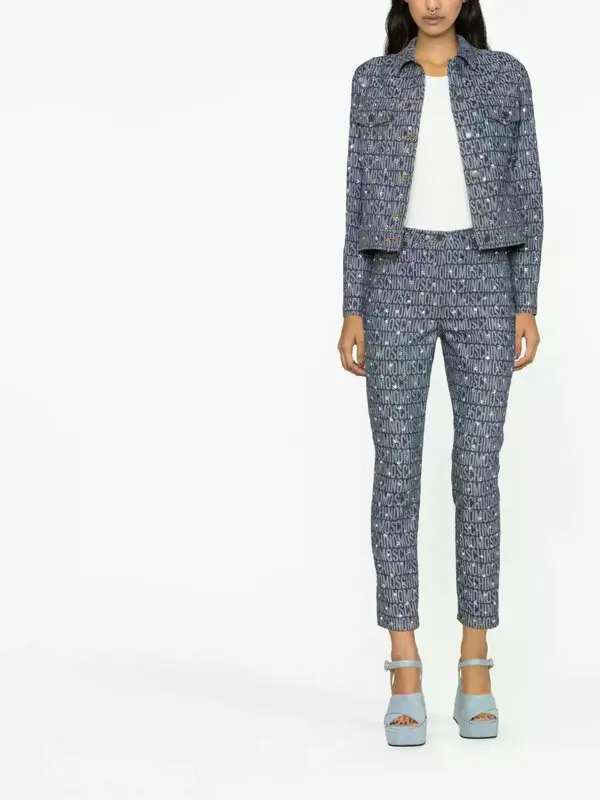 Moschino Monogram-print Denim Jacket