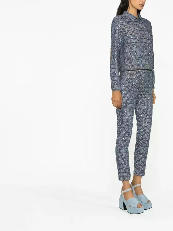 Moschino Monogram-print Denim Jacket