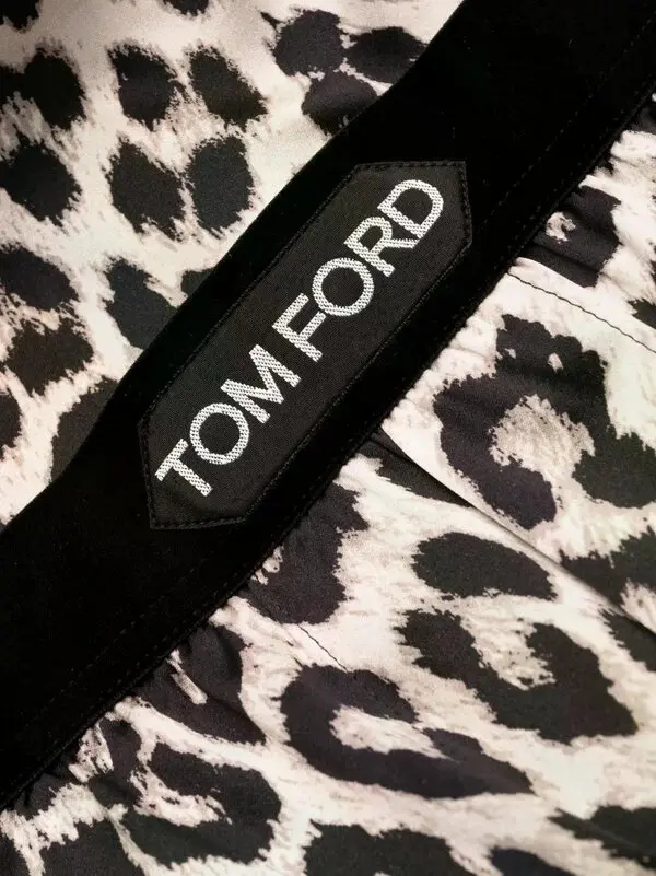 TOM FORD Leopard-print Silk Boxer