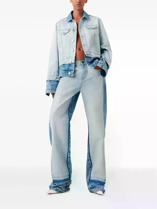 Stella McCartney Two-tone Straight Leg Jeans