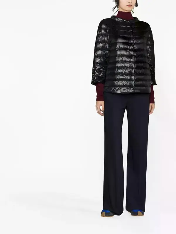 Herno Mock-neck Quilted Puffer Jacket - Black