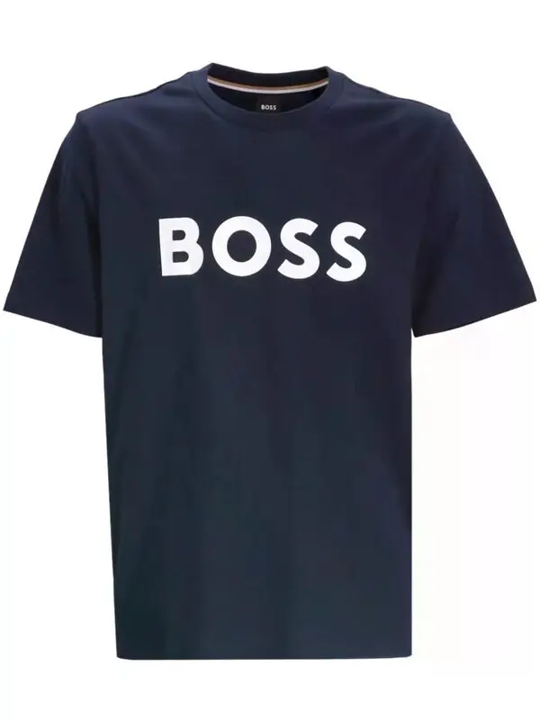 BOSS Logo-print Cotton T-shirt