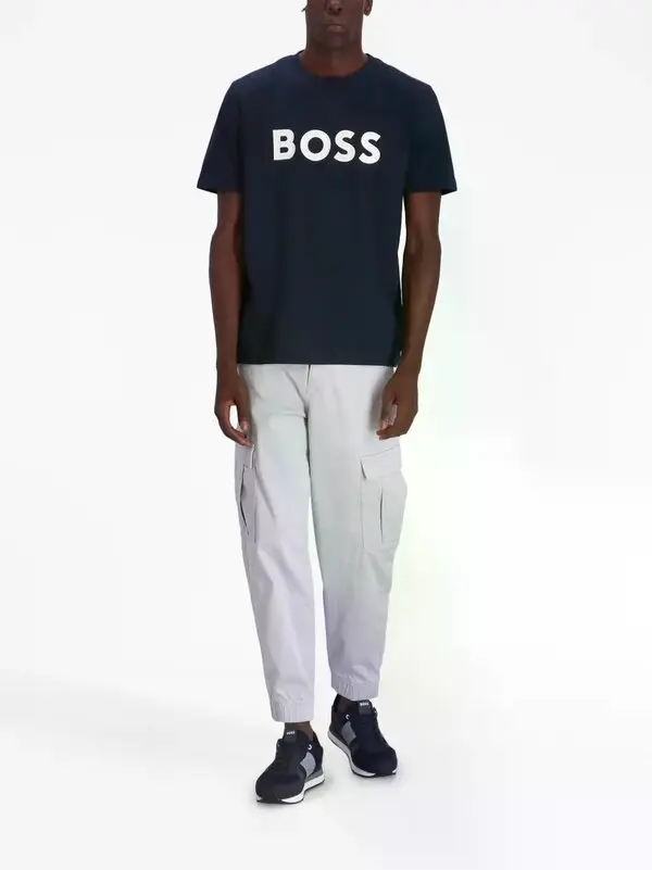 BOSS Logo-print Cotton T-shirt