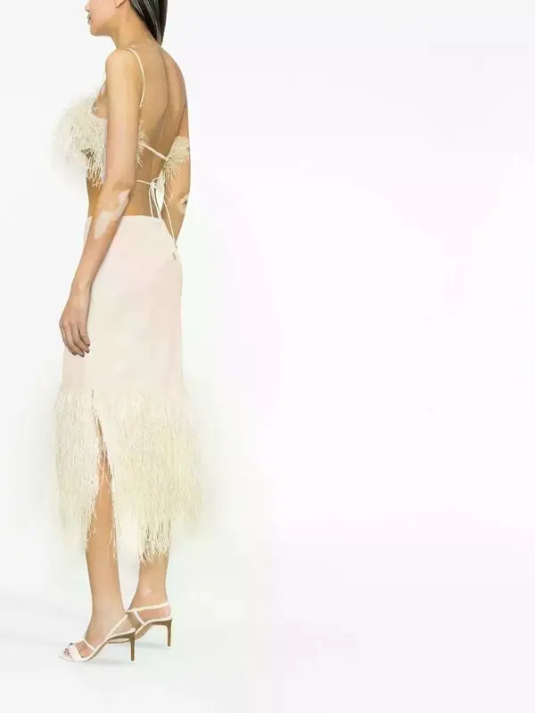 Jacquemus La Robe Raphia Fringed Dress