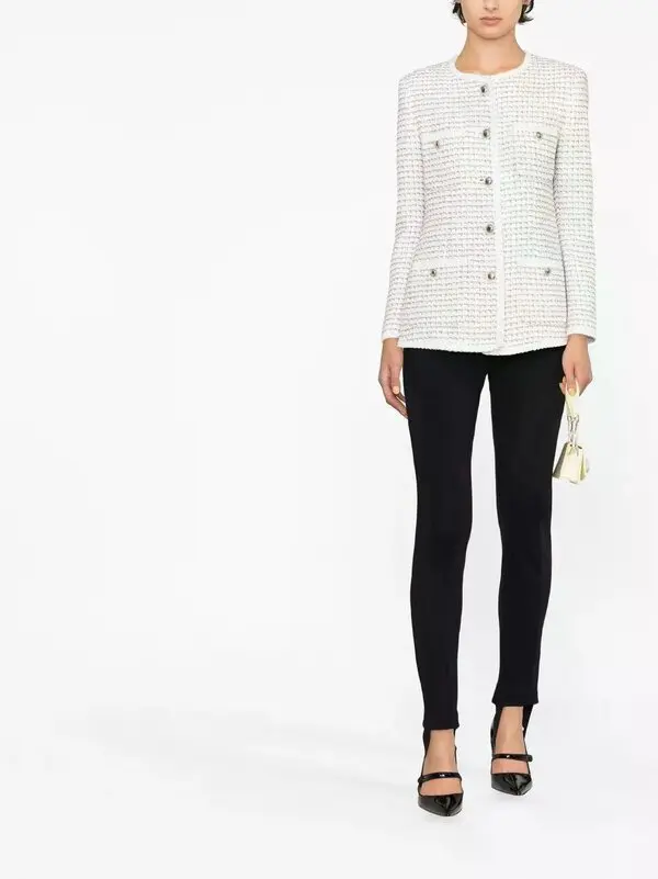 Alessandra Rich Round-neck Buttoned Jacket