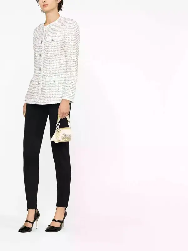 Alessandra Rich Round-neck Buttoned Jacket