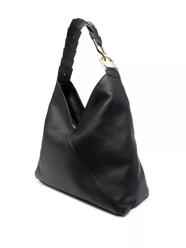 LANCEL Pagode Leather Shoulder Bag - Black
