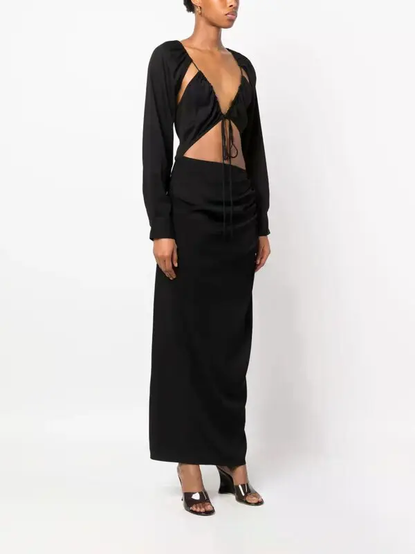 Christopher Esber Cut-out Long-sleeved Dress