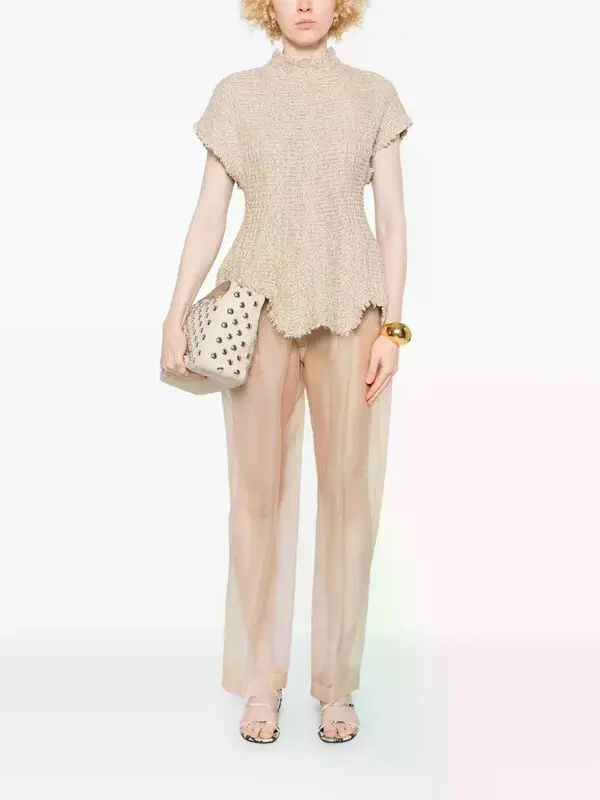 Khaite Trenton Trousers - Neutrals