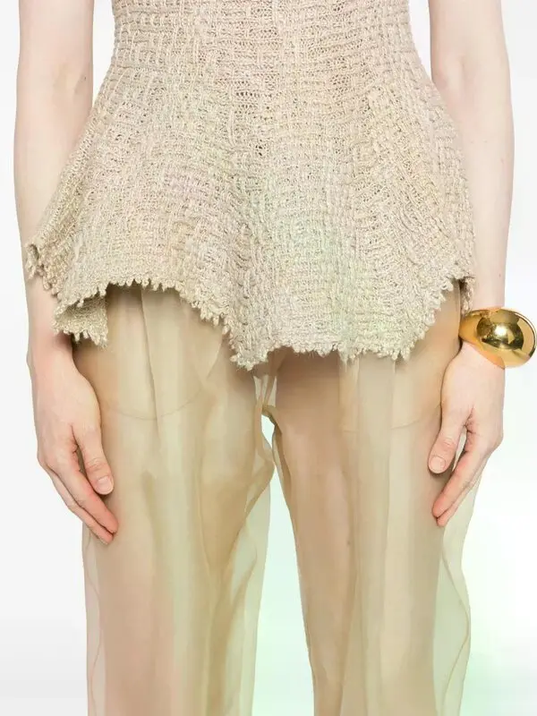 Khaite Trenton Trousers - Neutrals