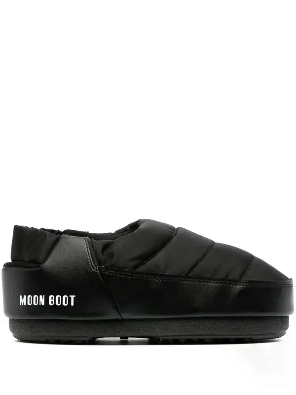 Moon Boot Elasticated Band Padded Slippers