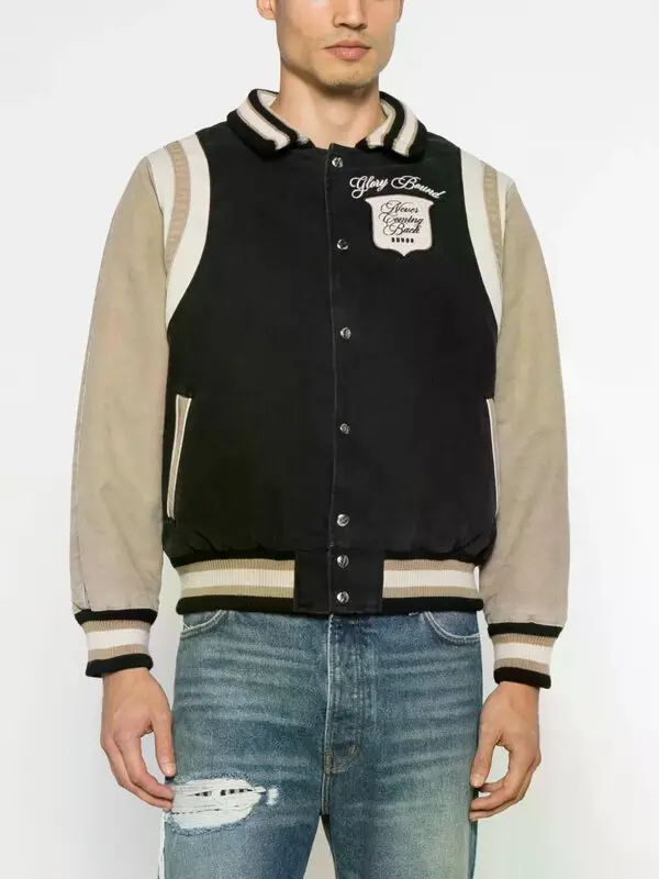 Rhude Colour-block Embroidered Bomber Jacket