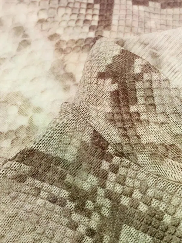 Philipp Plein Snakeskin-print Mock Neck Dress