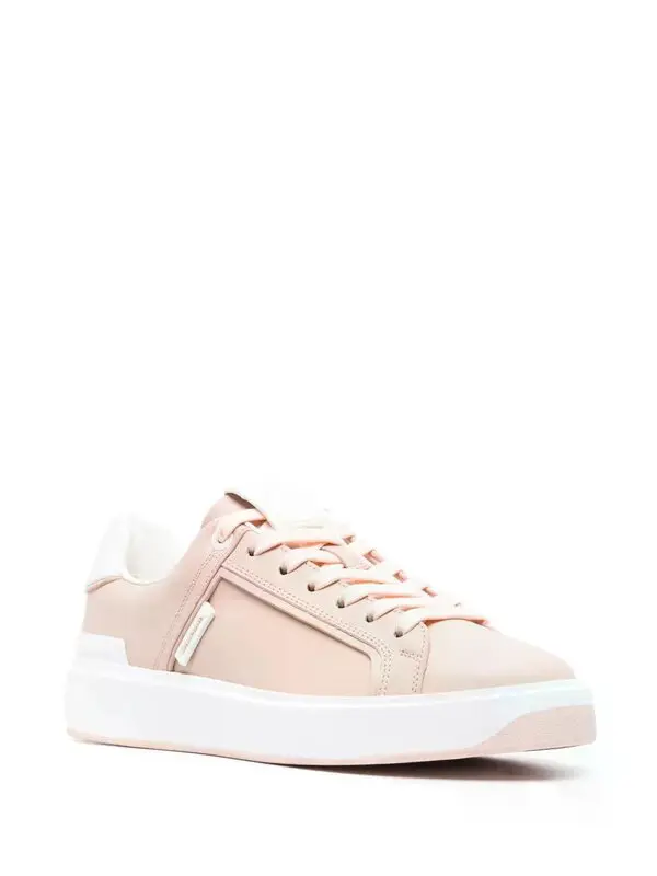 Balmain B-court Leather Sneakers - Pink