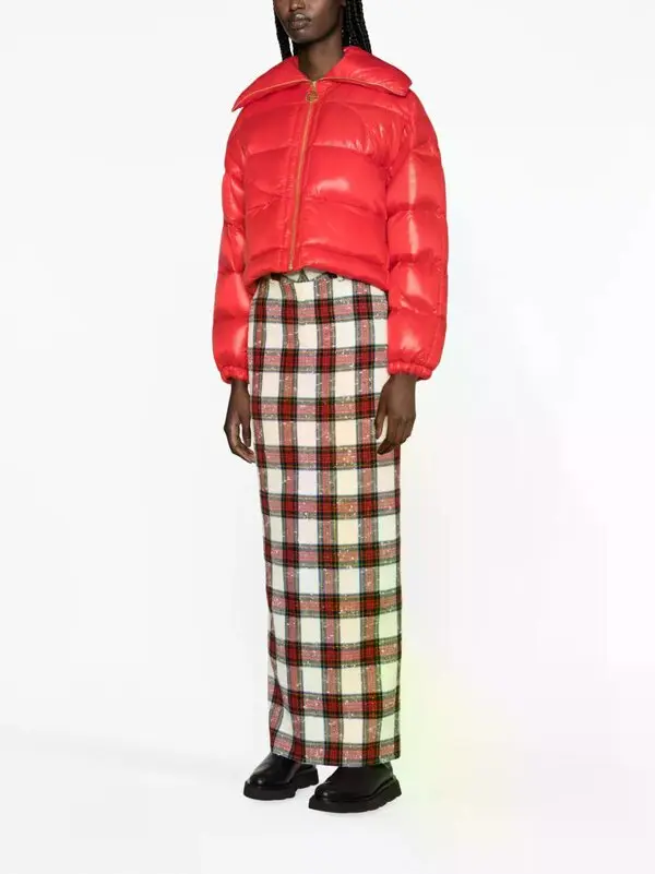 PATOU Cropped Puffer Jacket - Red