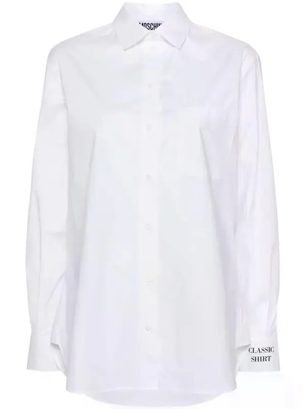 Moschino Chest-pocket Poplin Shirt - White