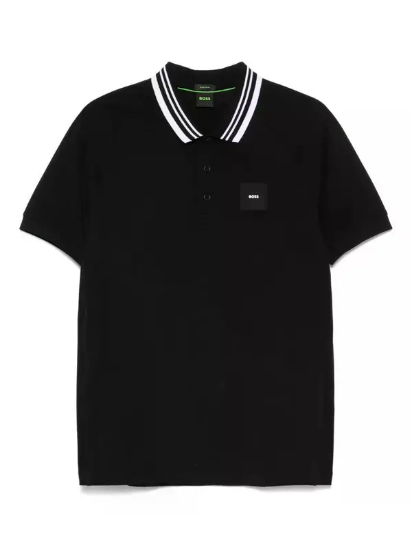 BOSS Stripe-trim Polo Shirt