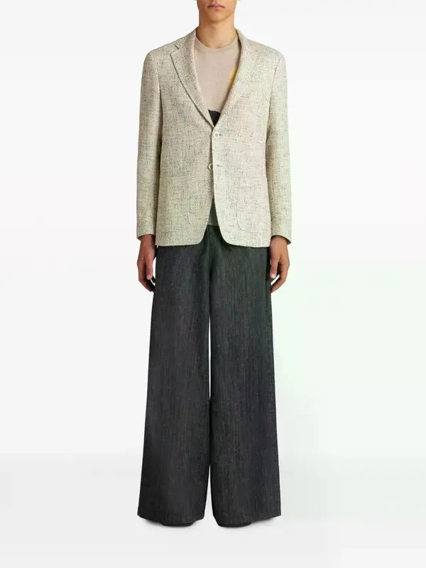 Etro Single-breasted Bouclé Blazer - Neutrals