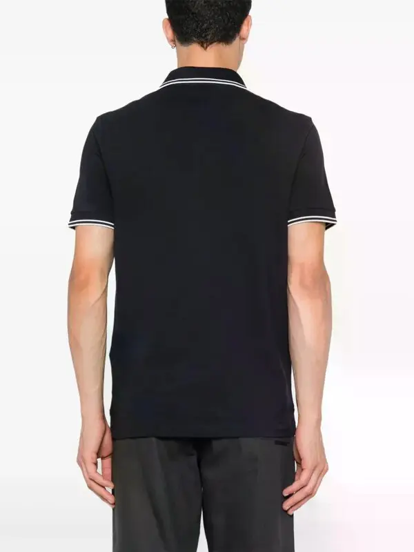 Stone Island Compass-motif Polo Shirt - Blue