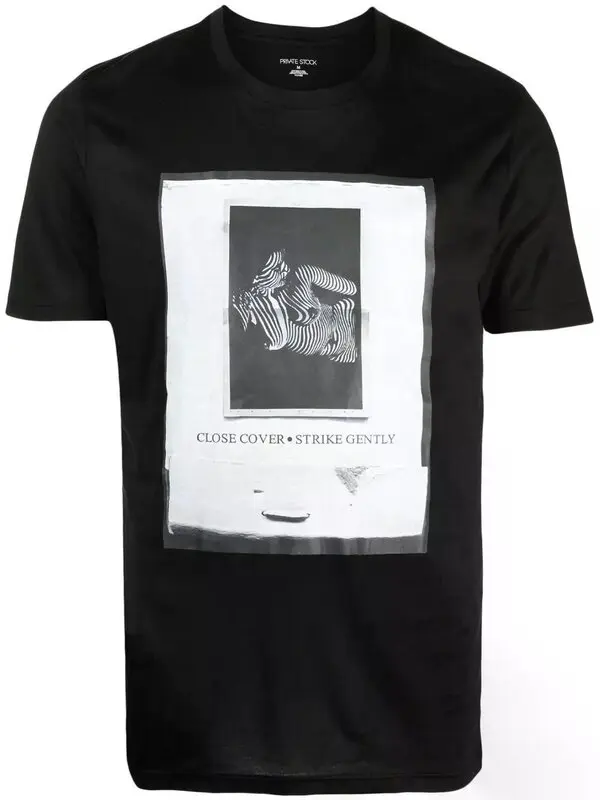 PRIVATE STOCK LABS Graphic-print T-shirt - Black