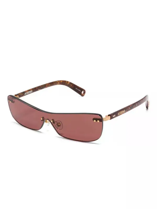 Jacquemus Rimless Sunglasses - Brown