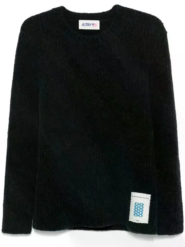AUTRY Ribbed Virgin Wool Blend Sweater