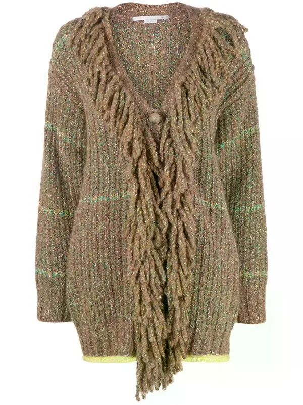 Stella McCartney Cable-knit Tweed Cardigan-coat