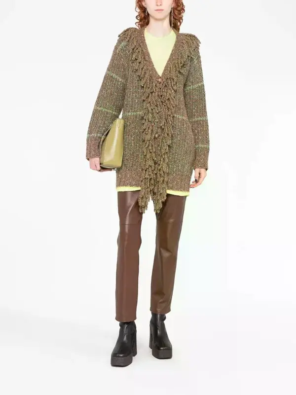 Stella McCartney Cable-knit Tweed Cardigan-coat