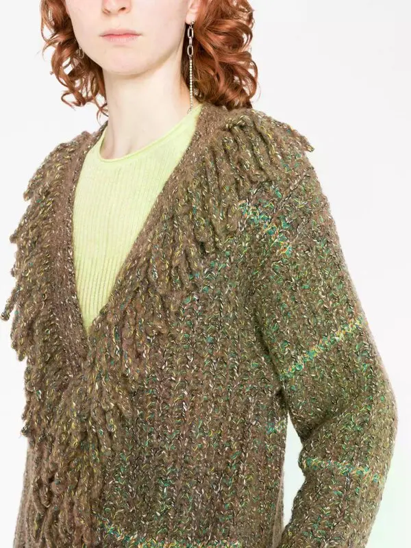 Stella McCartney Cable-knit Tweed Cardigan-coat
