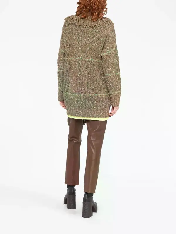 Stella McCartney Cable-knit Tweed Cardigan-coat