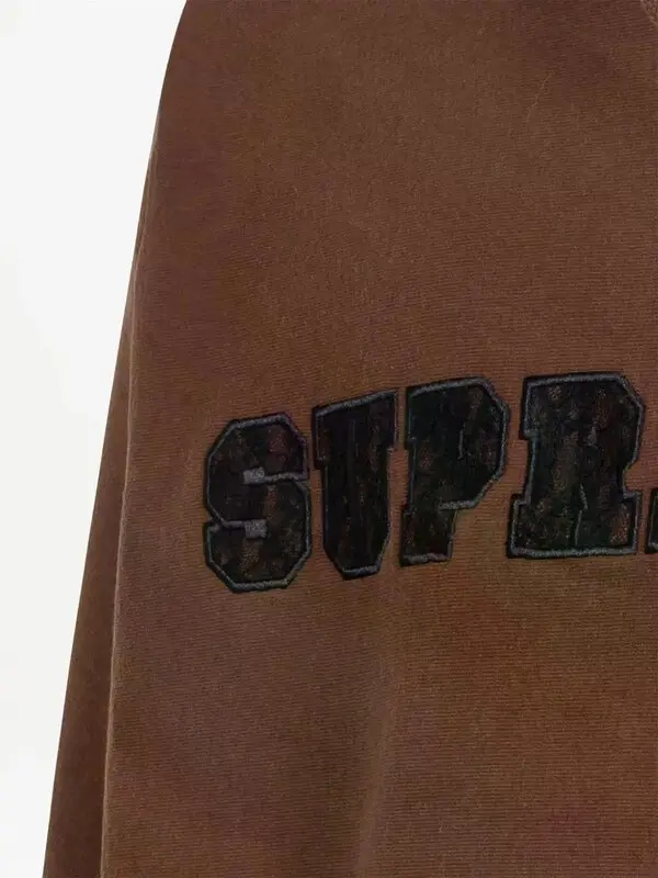 Supreme Lace-detail Logo Hoodie