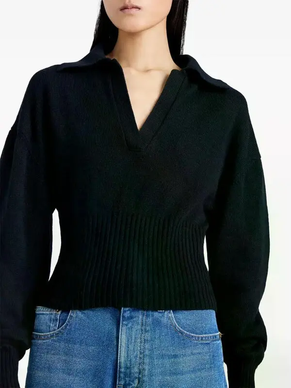 Proenza Schouler V-neck Cashmere Jumper - Black