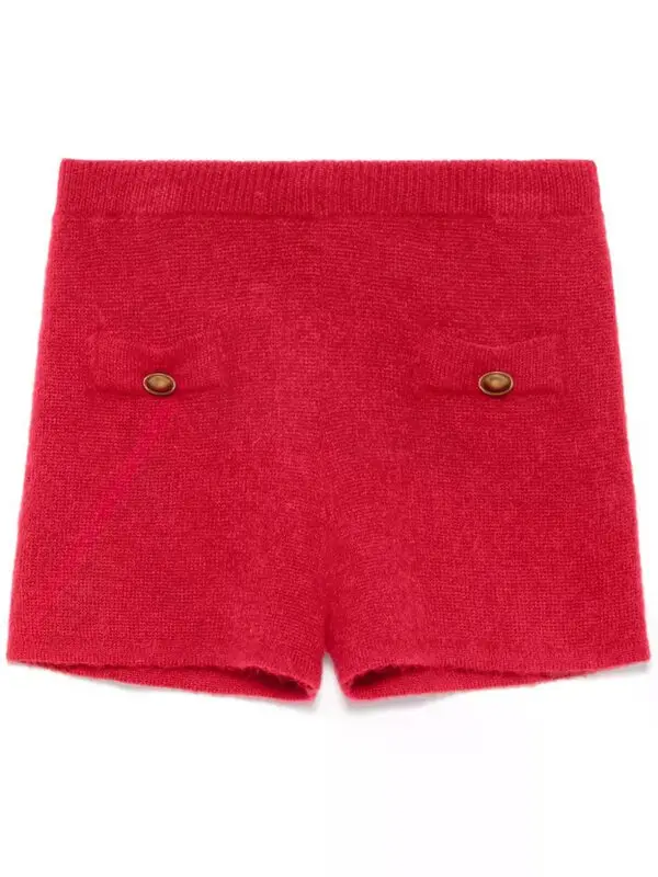 TWINSET Emily Knit Shorts - Red