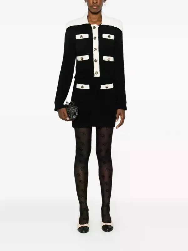 SELF-PORTRAIT Knitted Mini Skirt