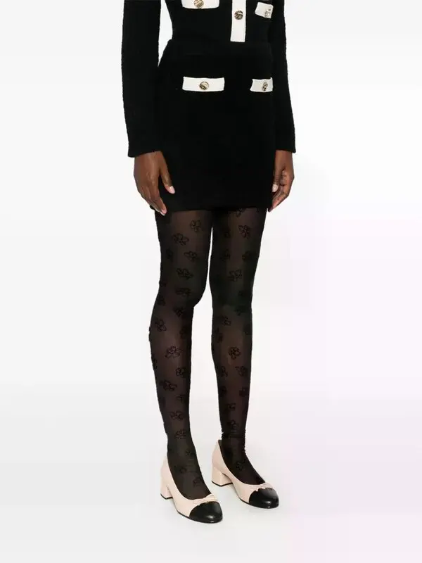SELF-PORTRAIT Knitted Mini Skirt