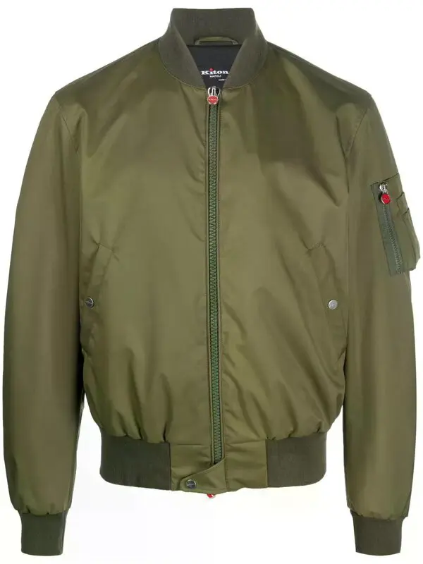 Kiton Zip-up Cotton-blend Bomber Jacket