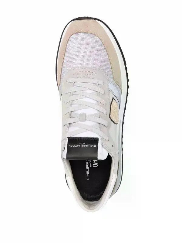 Philippe Model Side Logo-patch Sneakers - Neutrals