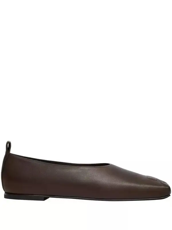 COURREGES Minimal Leather Loafers