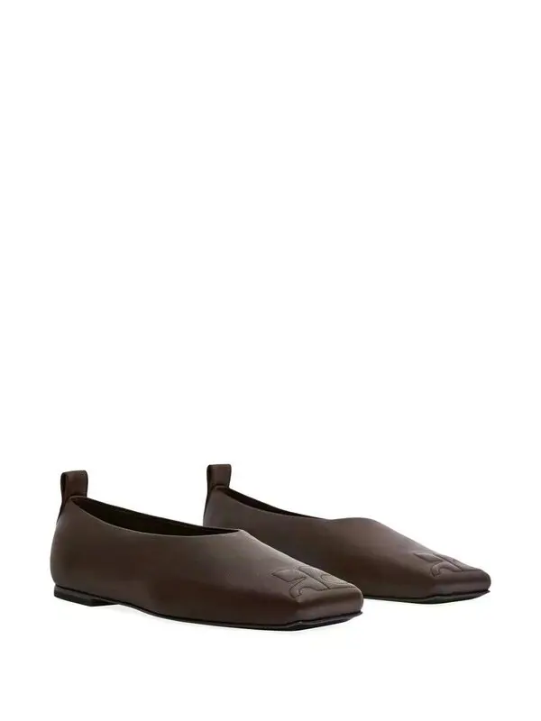 COURREGES Minimal Leather Loafers