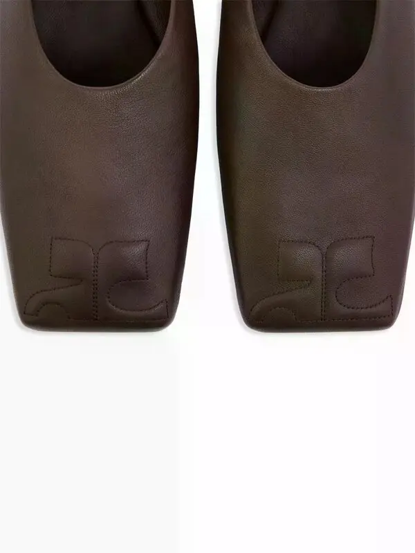 COURREGES Minimal Leather Loafers