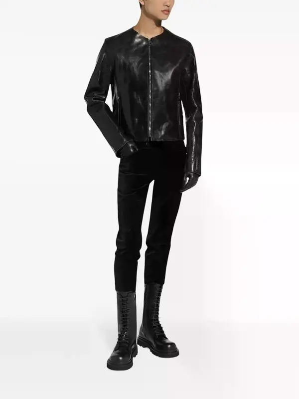 Dolce & Gabbana Zipped Collarless Jacket