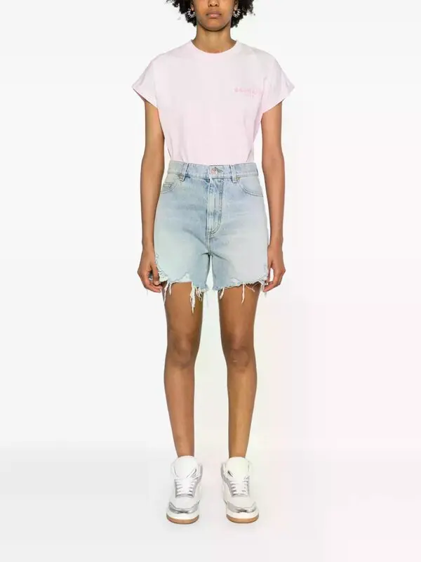 Balmain High-rise Denim Shorts
