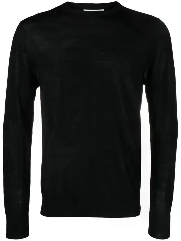 BALLANTYNE Crew-neck Wool Jumper - Black