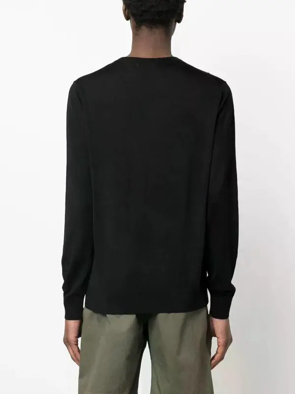 BALLANTYNE Crew-neck Wool Jumper - Black