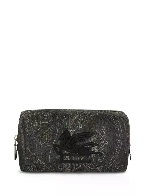 Etro Medium Paisley-print Beauty Case - Black