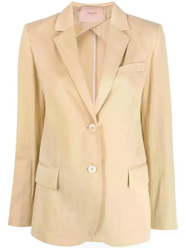 TWINSET Single-breasted Tailored Blazer - Neutrals