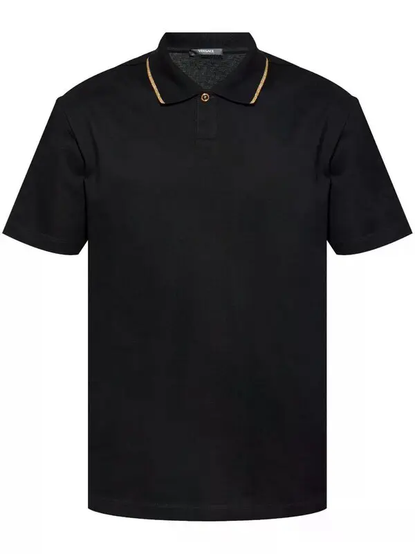 Versace Stripe-detail Polo Shirt