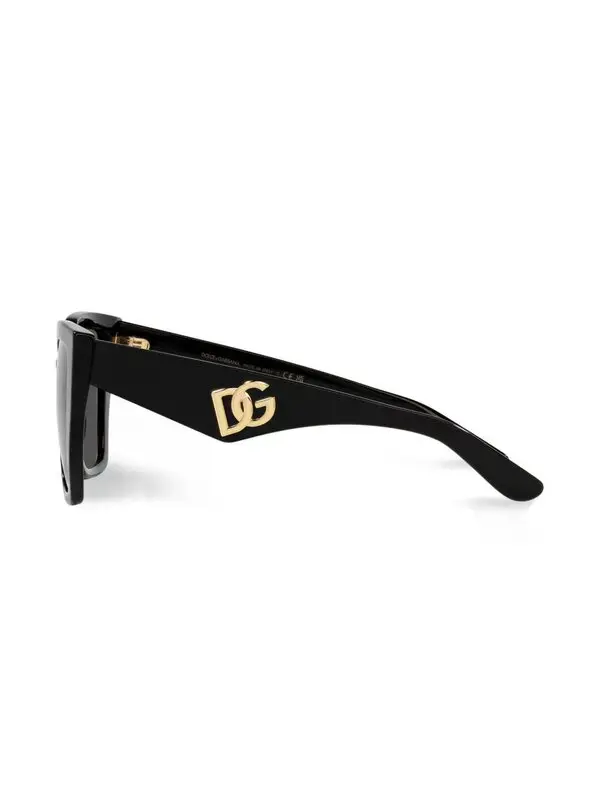 Dolce & Gabbana Square Frame Sunglasses With Logo Detail