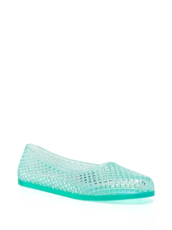 ANCIENT GREEK SANDALS Iro Jelly Round-toe Ballet Flats - Blue