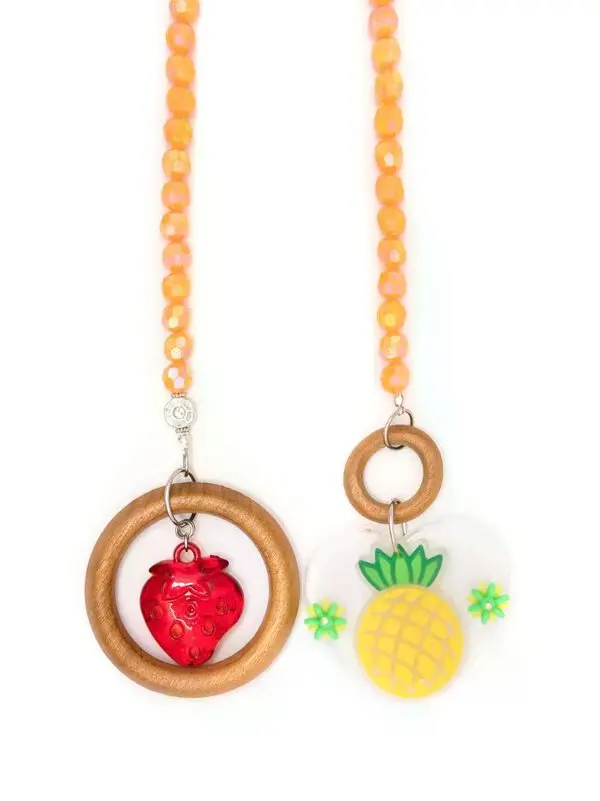 AMIR SLAMA Fruit-motif Beaded Necklace